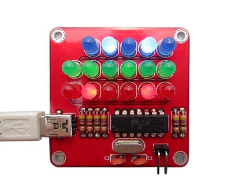 Pure Binary Clock Kit With Red, Green and Blue Lights - Etsy