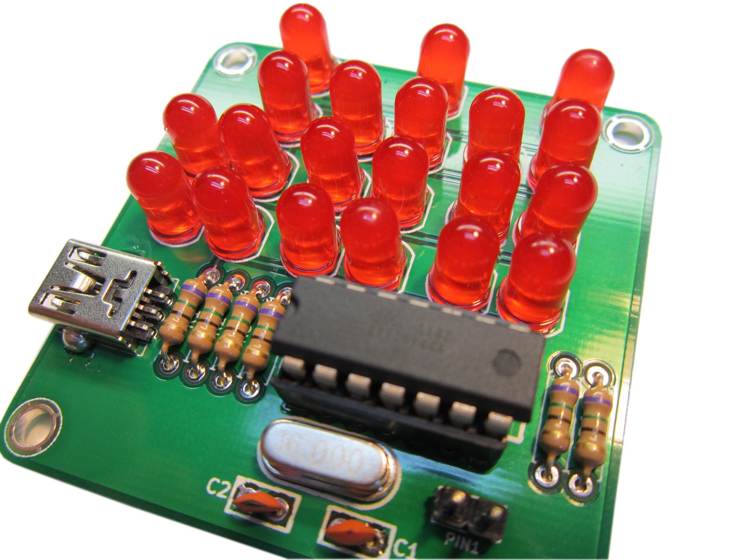 Binary Clock Kit With Red Lights - Etsy