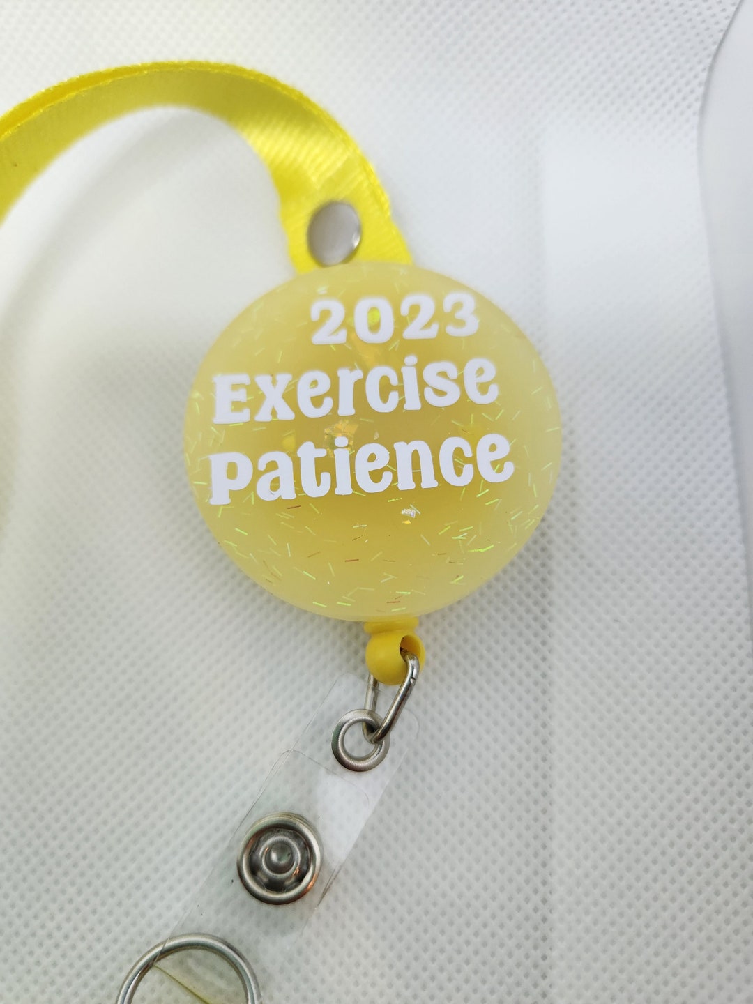 2023 exercise Patience Convention Badge Lanyard - Etsy