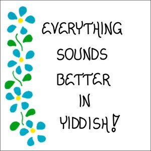 Quote About Yiddish Humorous Saying Jewish Language. Words - Etsy