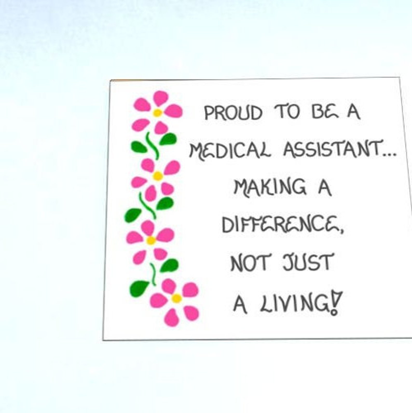 Medical Assistant Quote Magnet Warm Message About a Person - Etsy