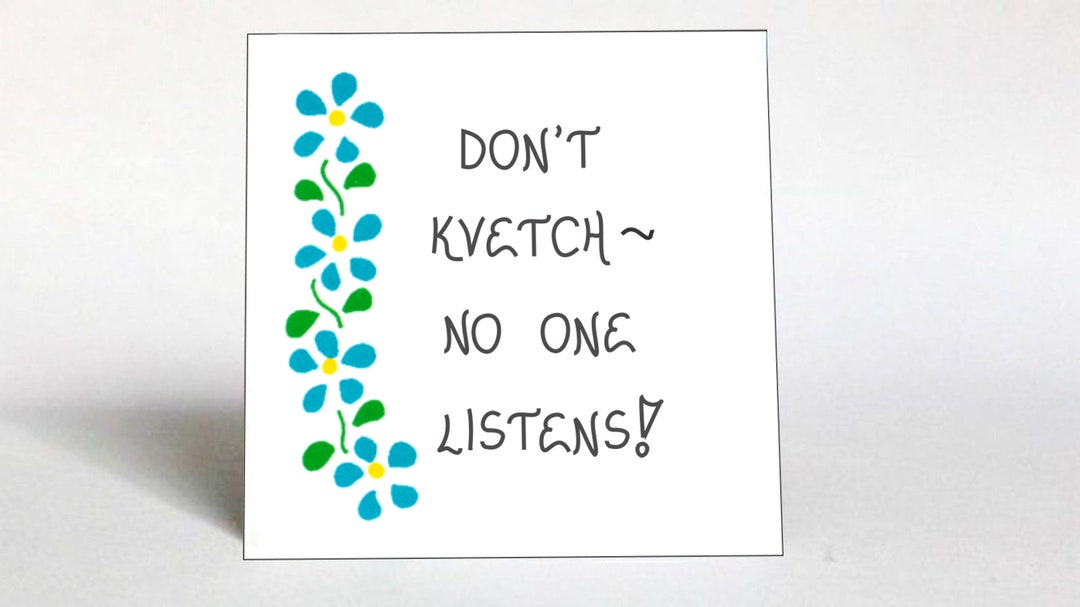 Funny Yiddish Quote. Refrigerator Magnet. Humor About - Etsy
