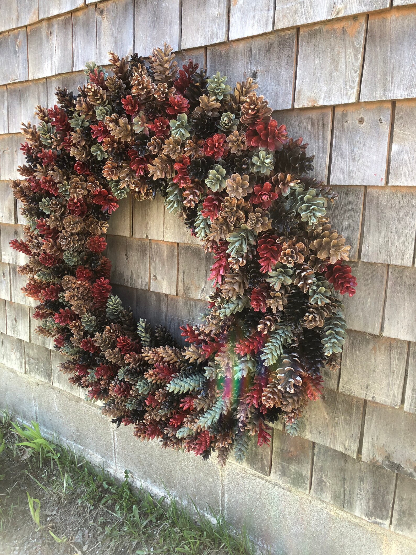 Thirty Five Inch Wreath in Rustic Holiday Color - Etsy
