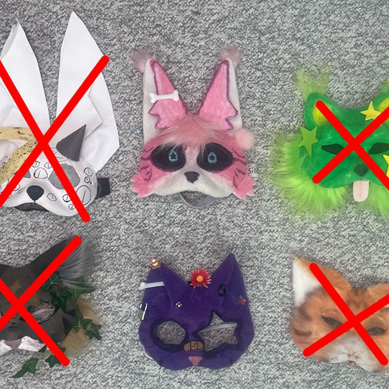 Alien cat mask therian - Etsy.de