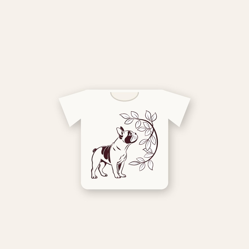 French Bulldog SVG Cut File, Frenchie Dog Silhouette Design for Cricut ...