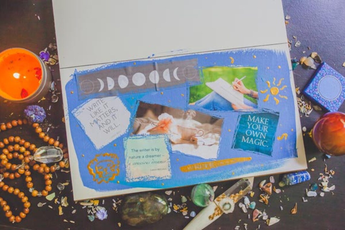 New Moon Vision Board Workbook New Moon Ritual Intention - Etsy