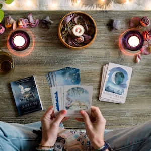 Soul Care Oracle Deck: Astrology Tarot Cards With Guidebook - Etsy