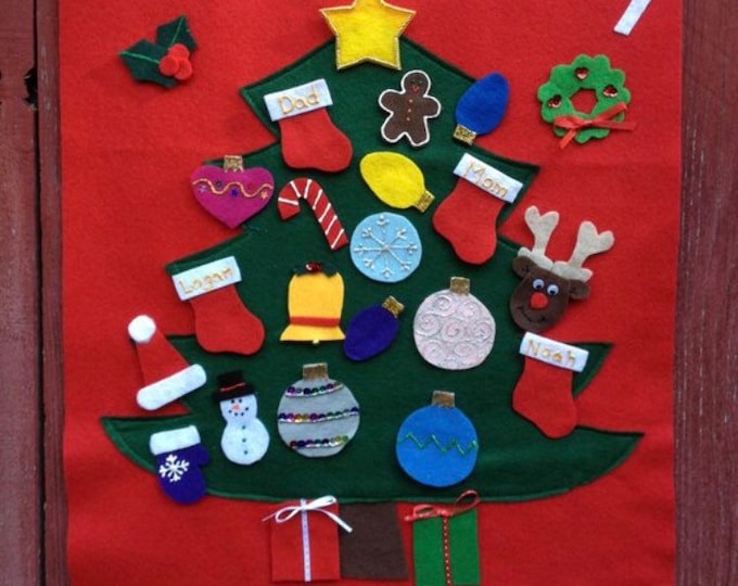 Handmade Christmas Tree Holiday Countdown Advent Calendar - Etsy