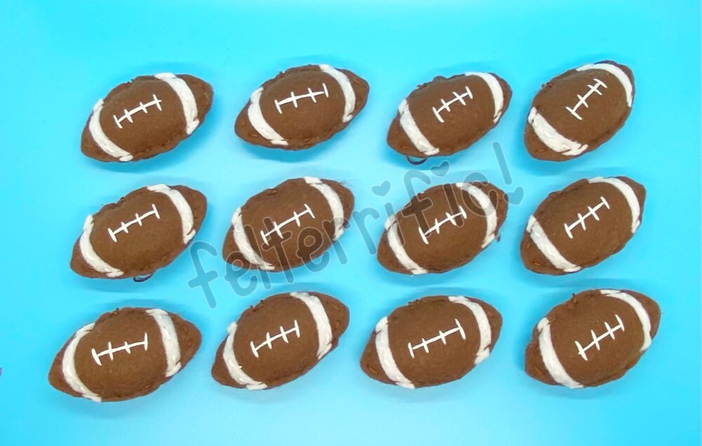 Handmade Felt Mini Football Ornaments - Etsy