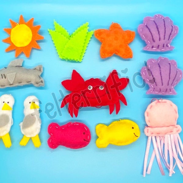 Felt Beach Ornaments - Etsy