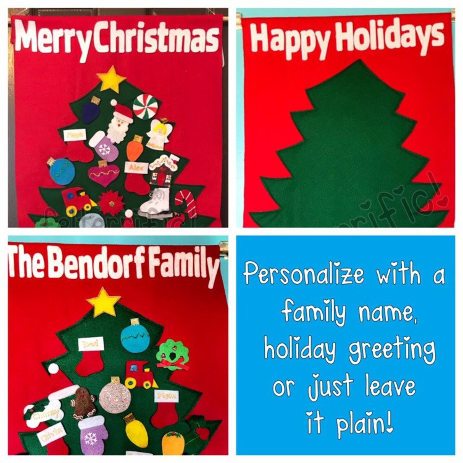 Handmade Christmas Tree Holiday Countdown Advent Calendar - Etsy