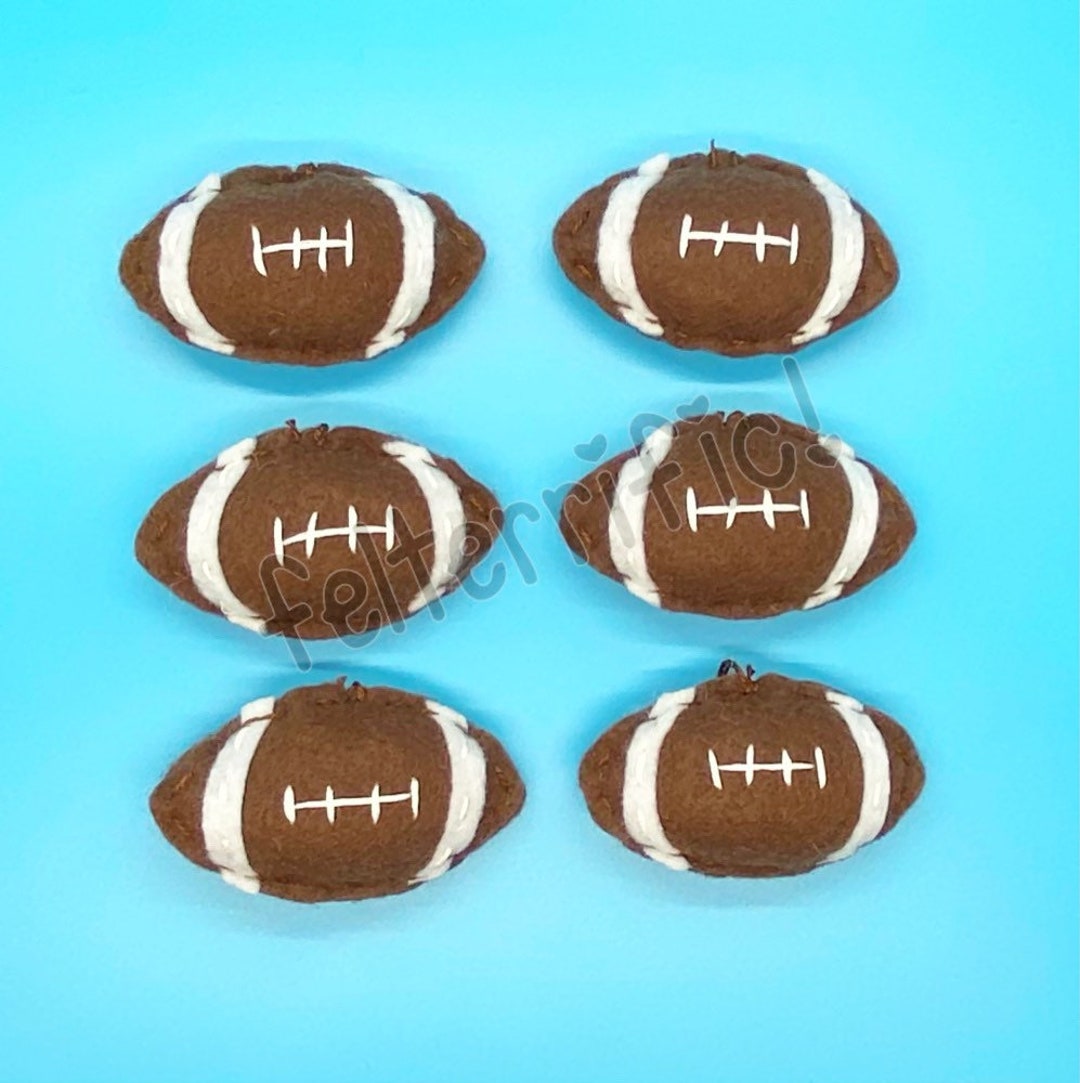 Handmade Felt Mini Football Ornaments - Etsy
