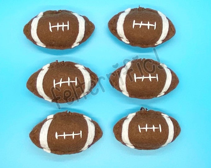 Handmade Felt Mini Football Ornaments - Etsy