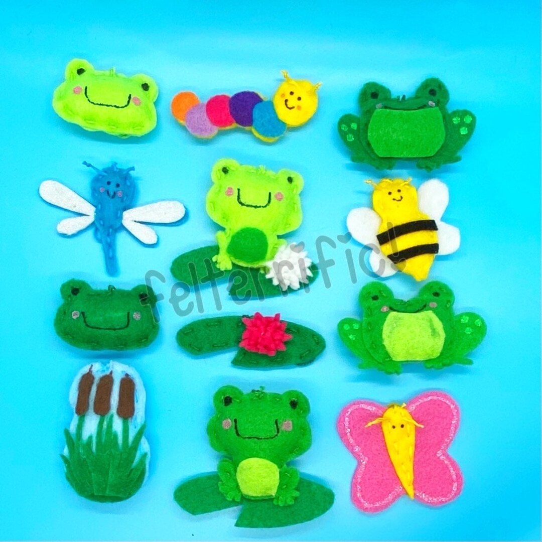 Handmade Felt Frog Ornaments - Etsy