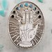 PALMISTRY ENAMEL PIN, Occult Pin, Halloween Pin, Witchcraft, Fortune ...