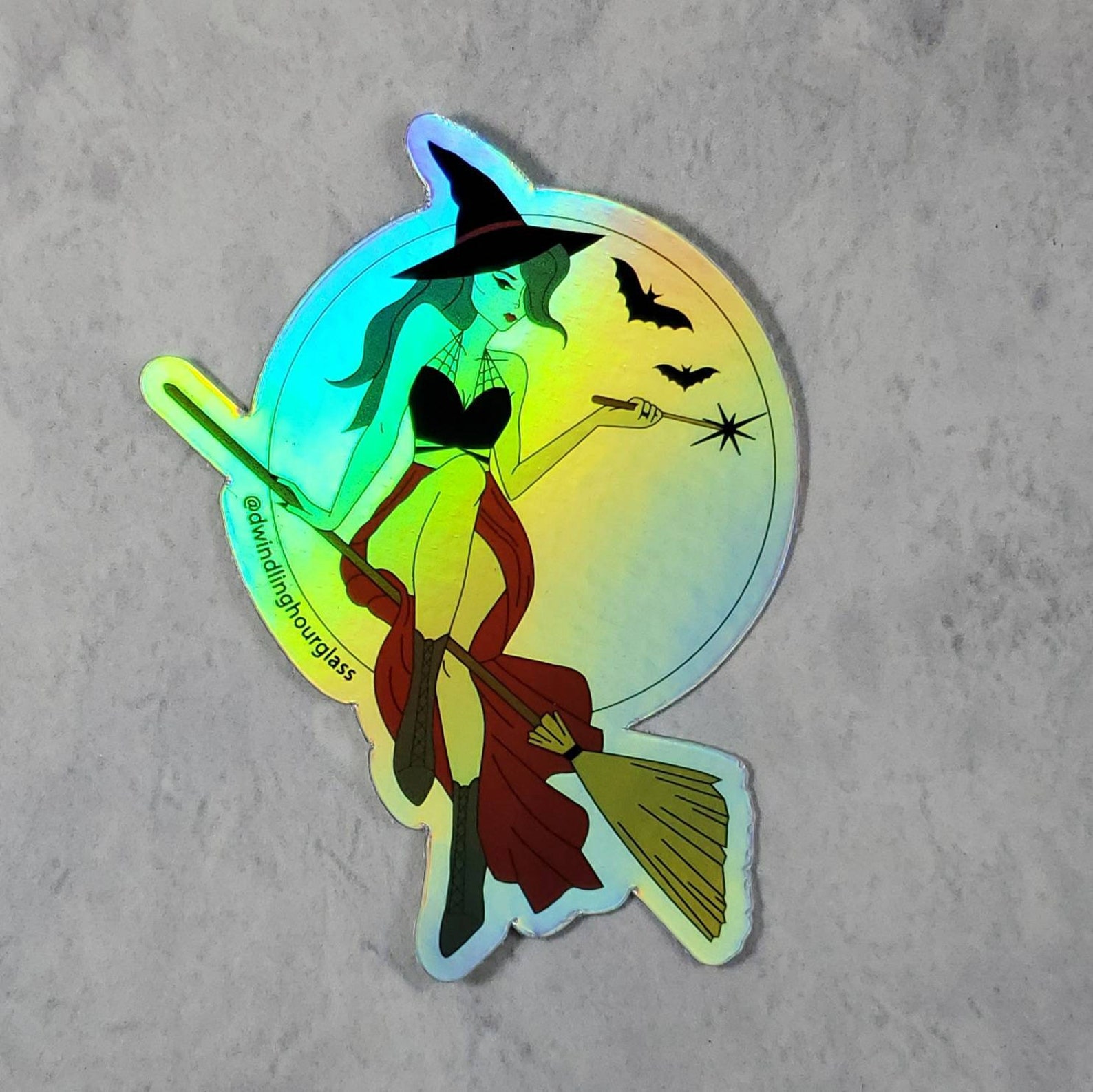 PIN UP WITCH Sticker Horror Sticker Vinyl Sticker Halloween - Etsy