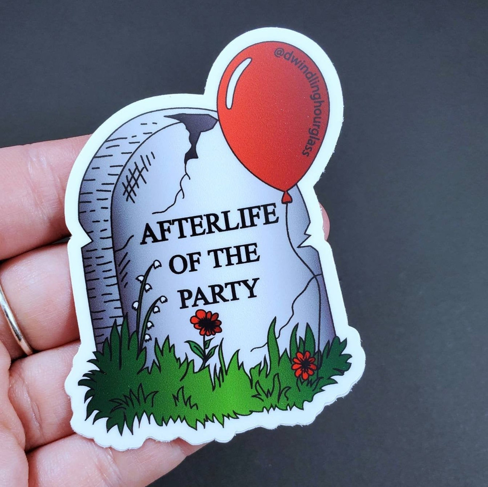 TOMBSTONE STICKER, Grave Sticker, Vinyl Sticker, Horror Sticker ...