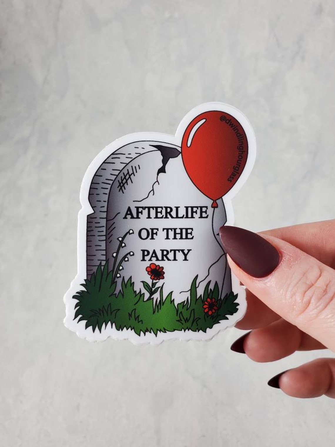 TOMBSTONE STICKER Grave Sticker Vinyl Sticker Horror - Etsy