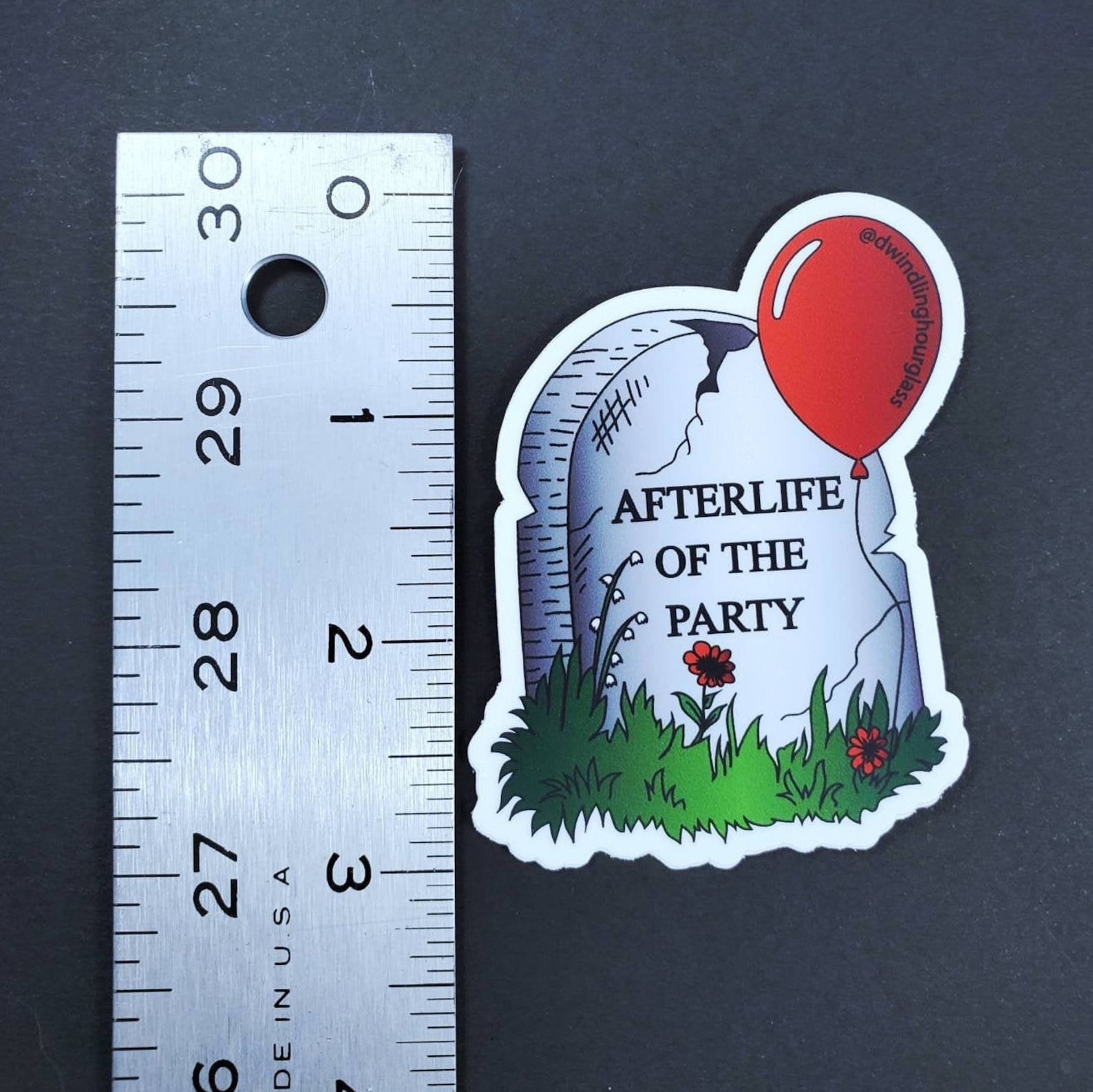 TOMBSTONE STICKER, Grave Sticker, Vinyl Sticker, Horror Sticker ...