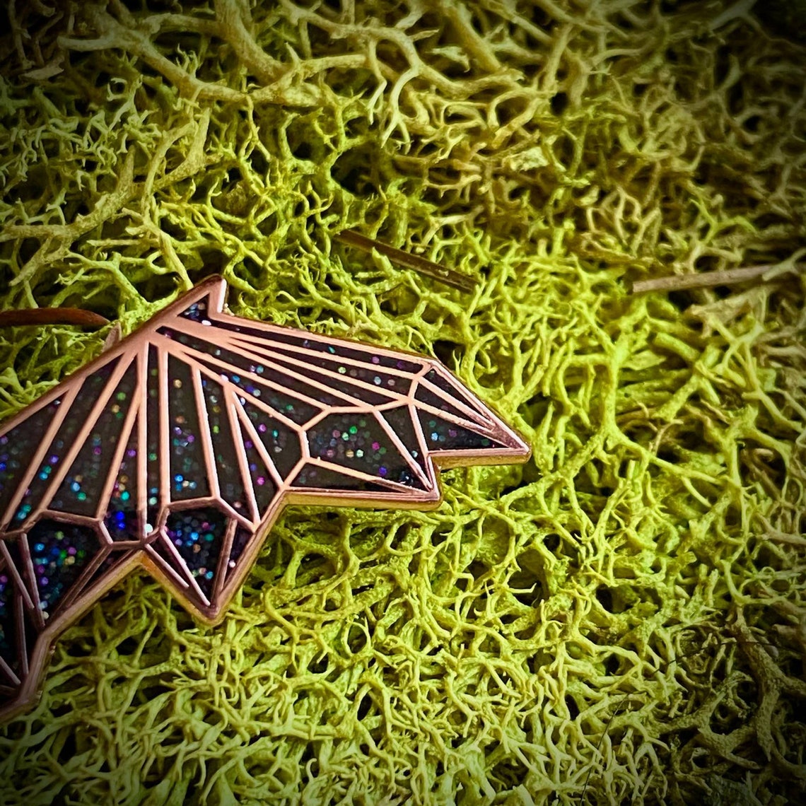 Verona Black X the Dwindling Hourglass Collab Pin Crystal Bat - Etsy