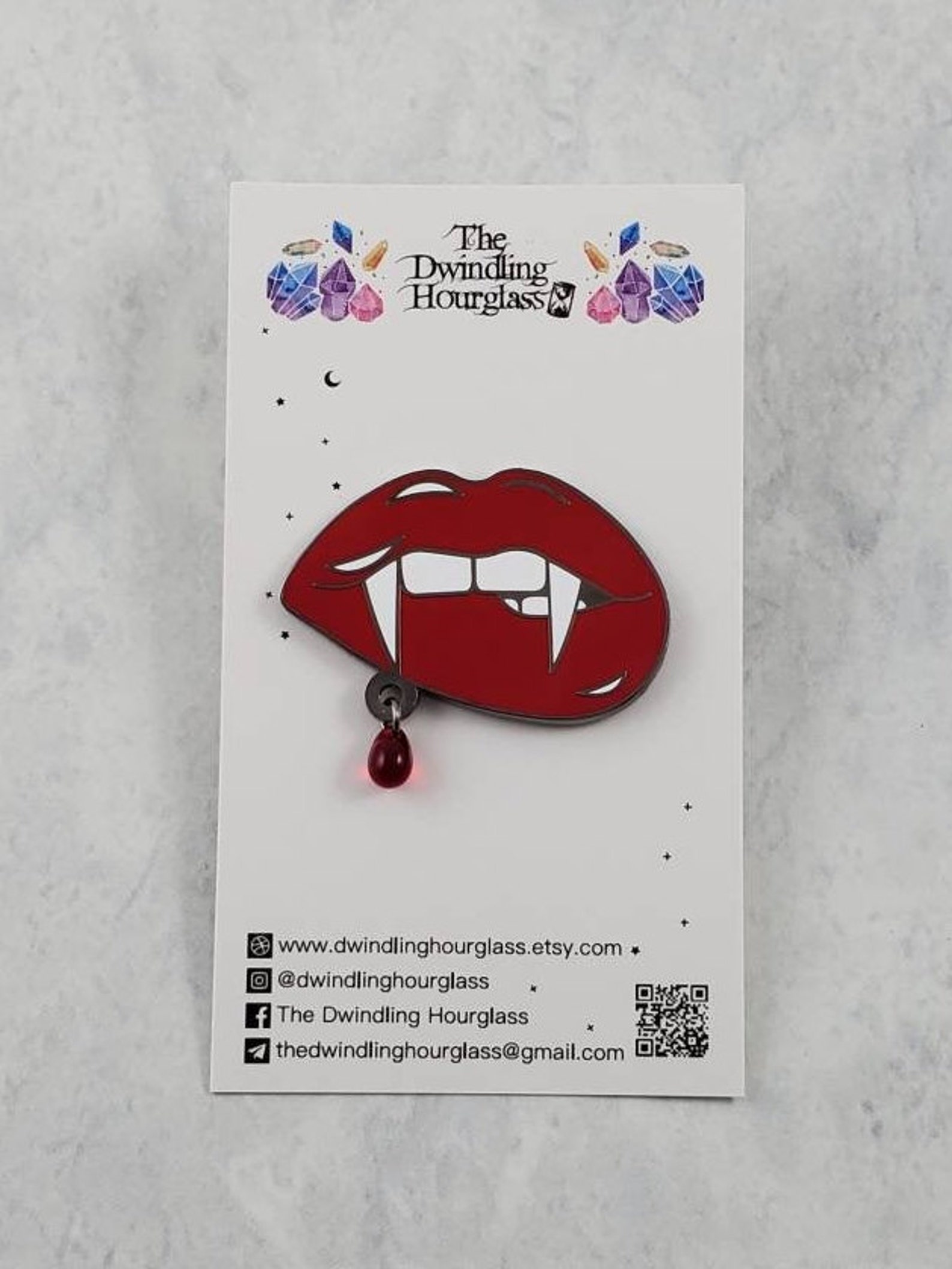 VAMPIRE LIPS PIN Vampire Pin Horror Pin Lips Pin Vampire - Etsy