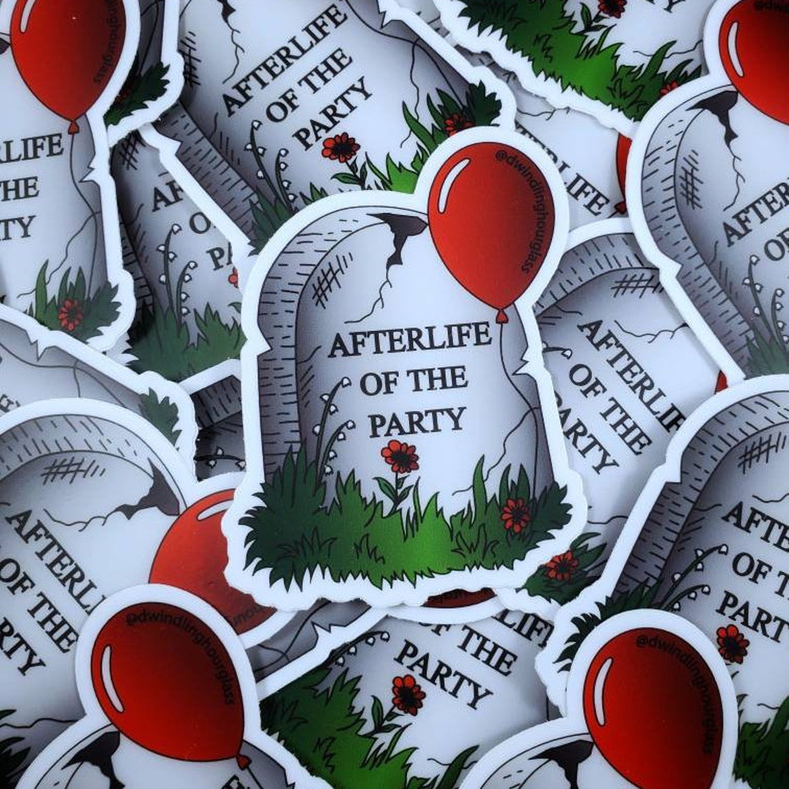 TOMBSTONE STICKER, Grave Sticker, Vinyl Sticker, Horror Sticker ...