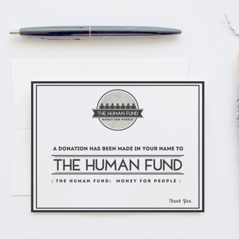 The Human Fund - Etsy
