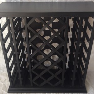 42 Bottle Lattice Style Wine Rack "black" - Etsy
