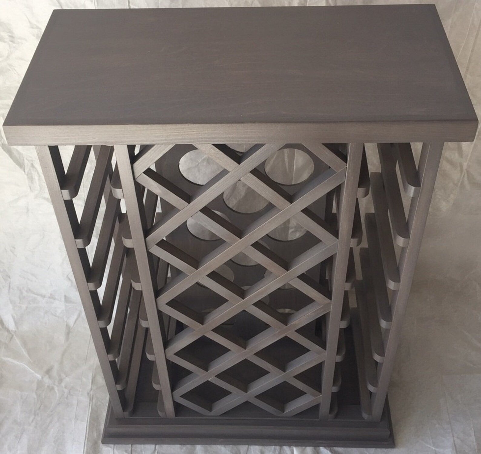 28 Bottle Lattice Style Wine Rack natural Cherry - Etsy