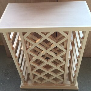 28 Bottle Lattice Style Wine Rack natural Cherry - Etsy
