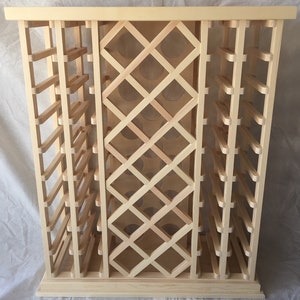 53 Bottle Lattice Style Wine Rack light Grey - Etsy