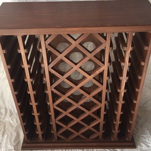 53 Bottle Lattice Style Wine Rack light Grey - Etsy