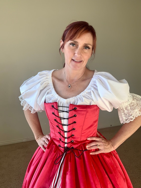 White Corset Dress Victorian