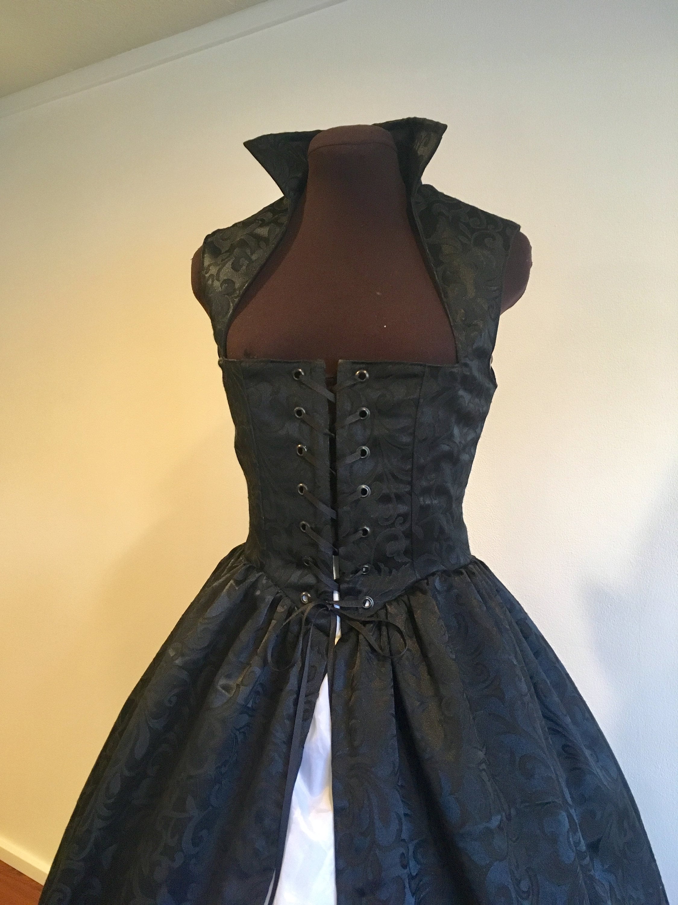 Black Renaissance Over Gown Medieval Dress Made to Order Halloween ...