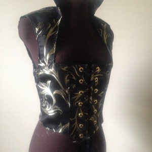 Black and Gold Renaissance Bodice Quick Ship Choose Your Size! Irish ...