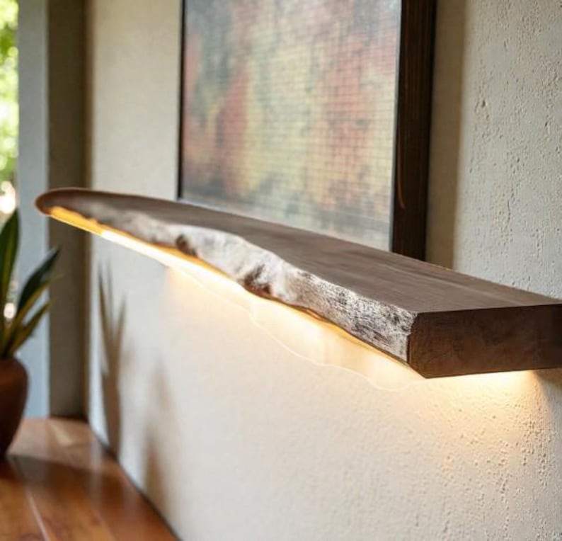 Timber Wood Wall Shelf Floating Shelf - Etsy Australia
