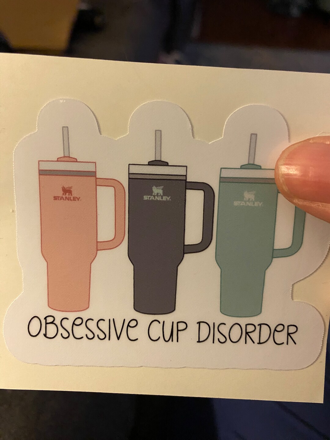 Obsessive Cup Disorder Sticker - Etsy