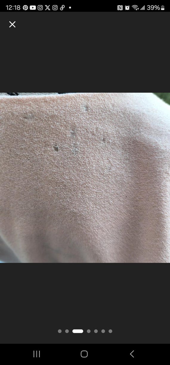 Light Pink and Ivory Colored Bone & Silver Tone Metal… - Gem