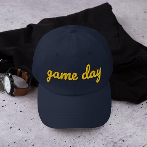 Game Day Hat, Sports Team Colors Hat, Blue and Gold Team Hat, Red and ...