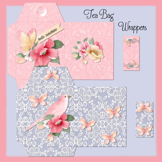 E 125-tea Bag Wrappers-digital Download | Etsy