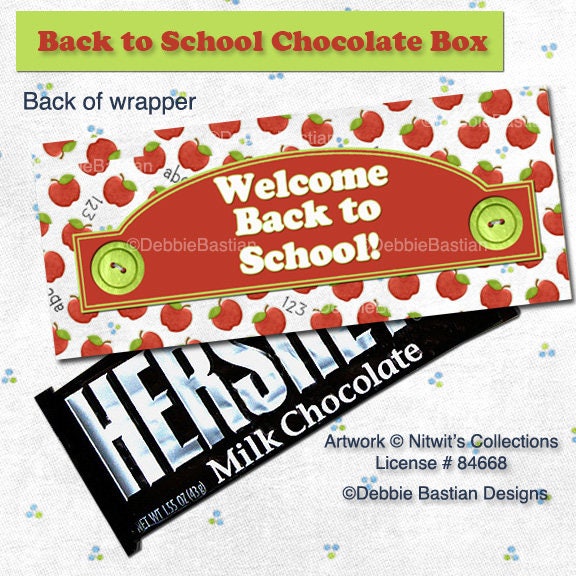 Back to School Chocolate Box - Digital Download - Etsy