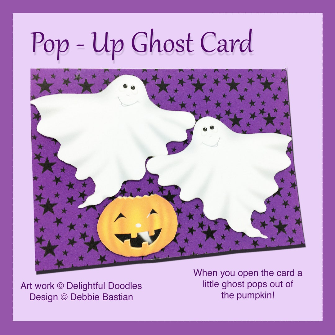 E144-pop-up Ghost Card-digital Download - Etsy