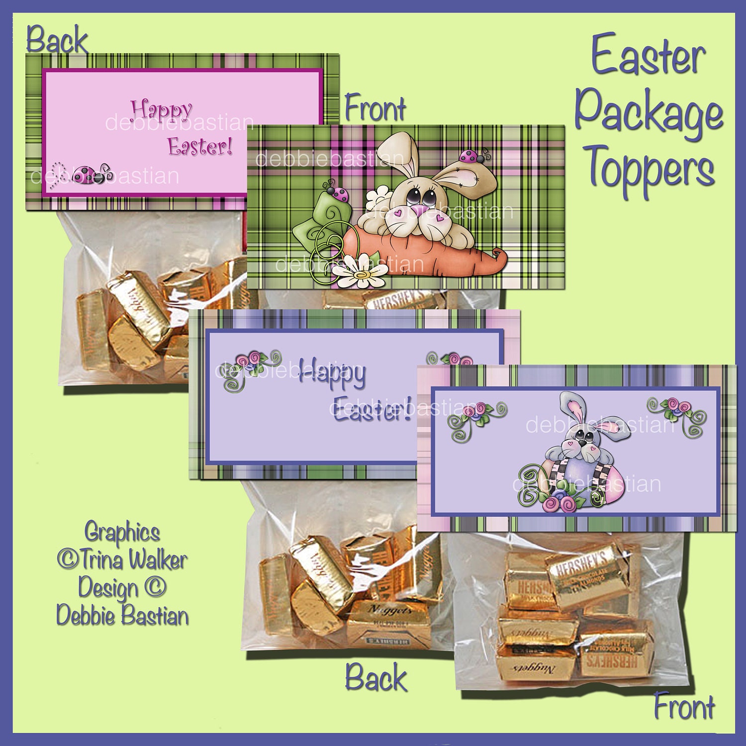 E29-easter Package Toppers Digital Download - Etsy