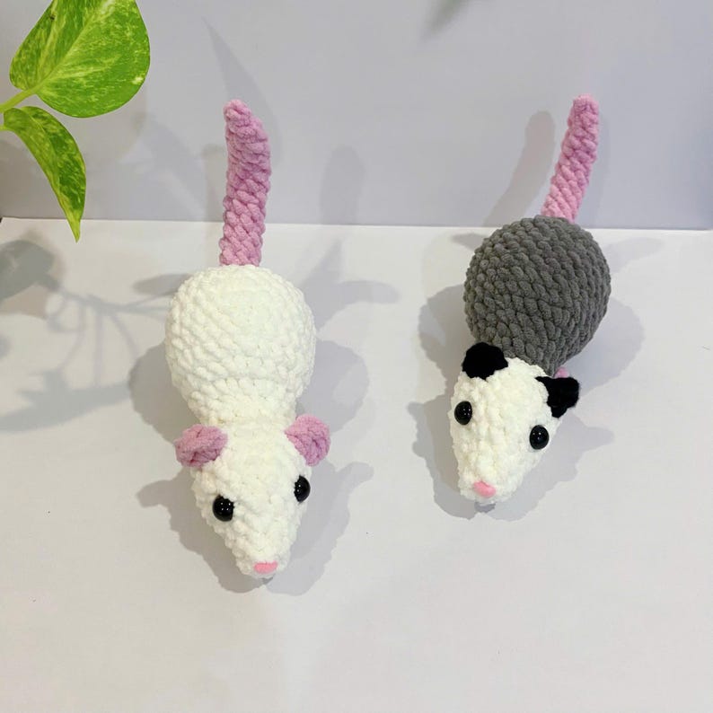 No-sew Mouse & Opossum Crochet Pattern, Amigurumi PDF Download ...