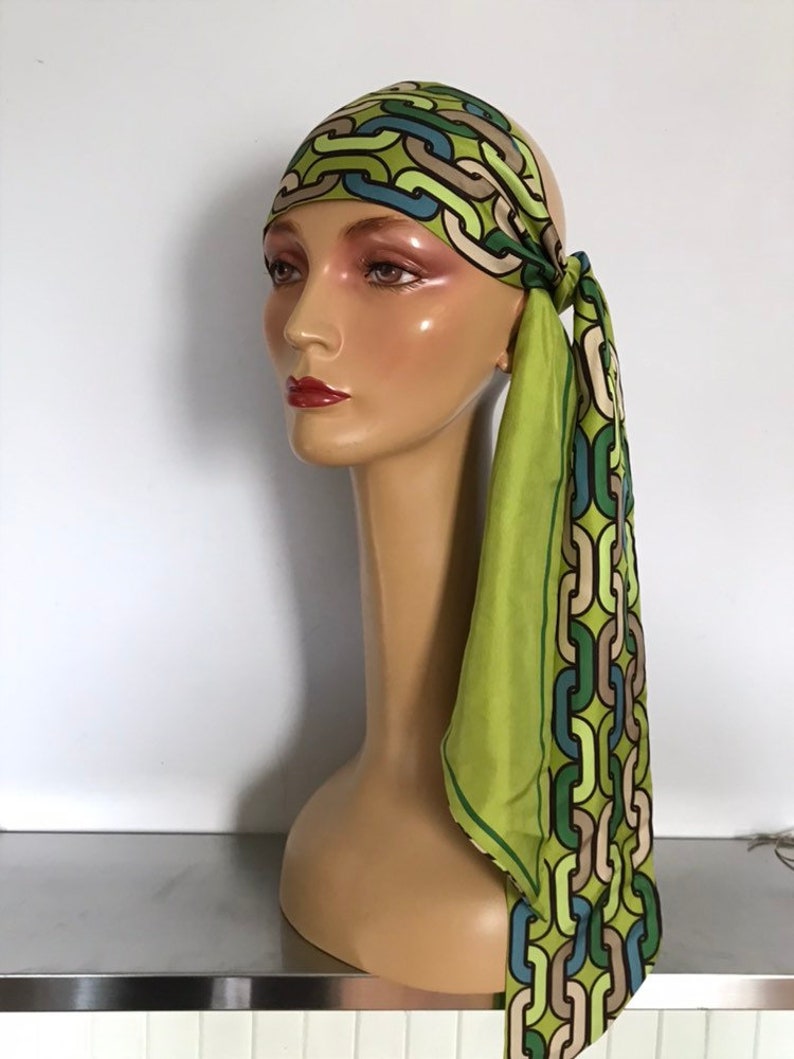 Silk Sash / Head Wrap / Neck Scarf / Head Scarf / Belt / Circa - Etsy