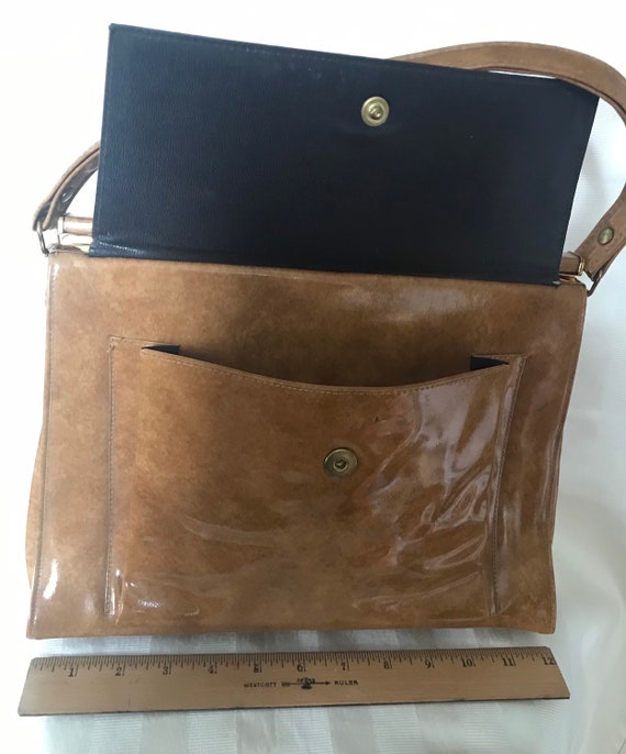 1960’s Vinyl Handbag • Top Handle Vinyl Purse • 1950’… - Gem