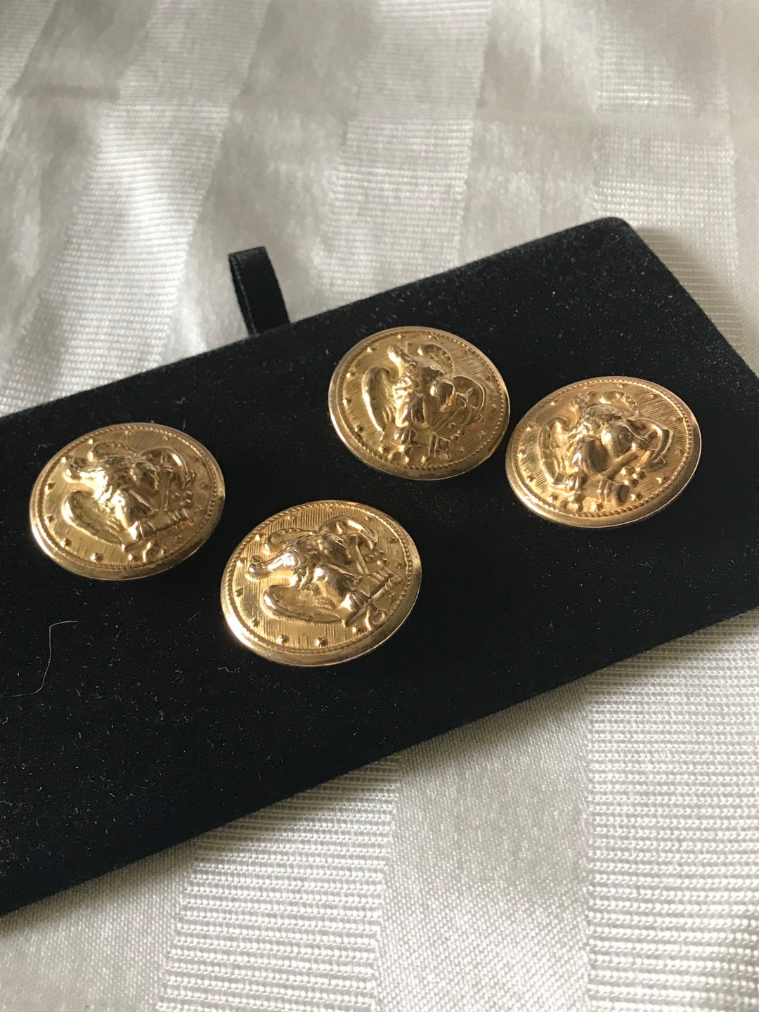 Vintage Military Brass Buttons - Etsy