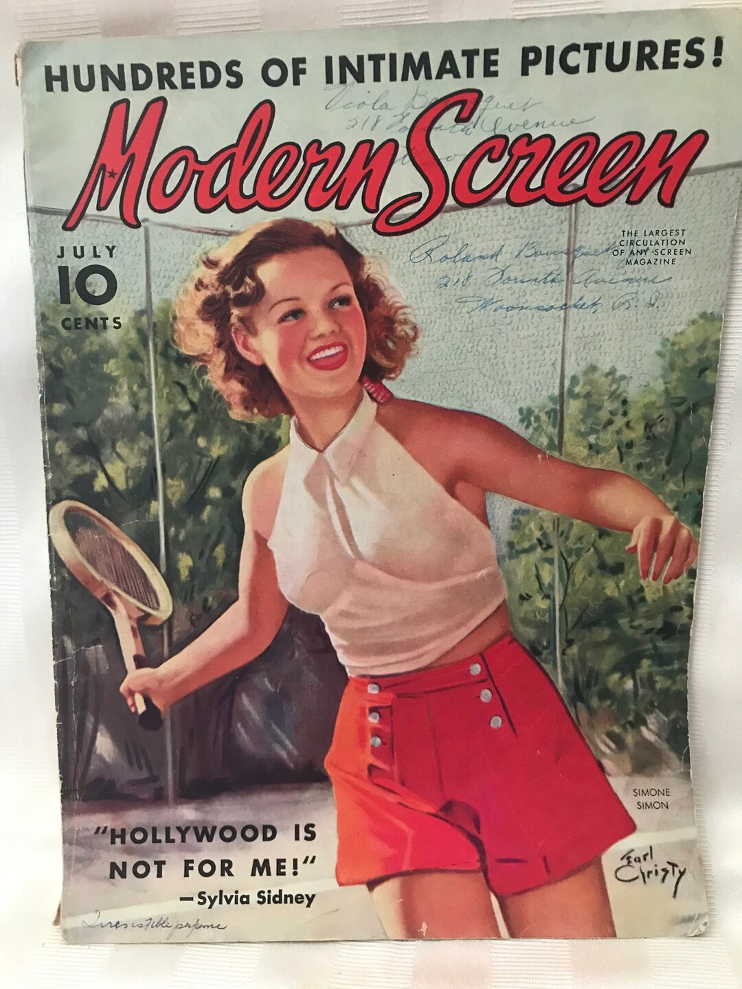 Vintage Modern Screen Magazine•july 1938 Modern Screen• Hollywood ...