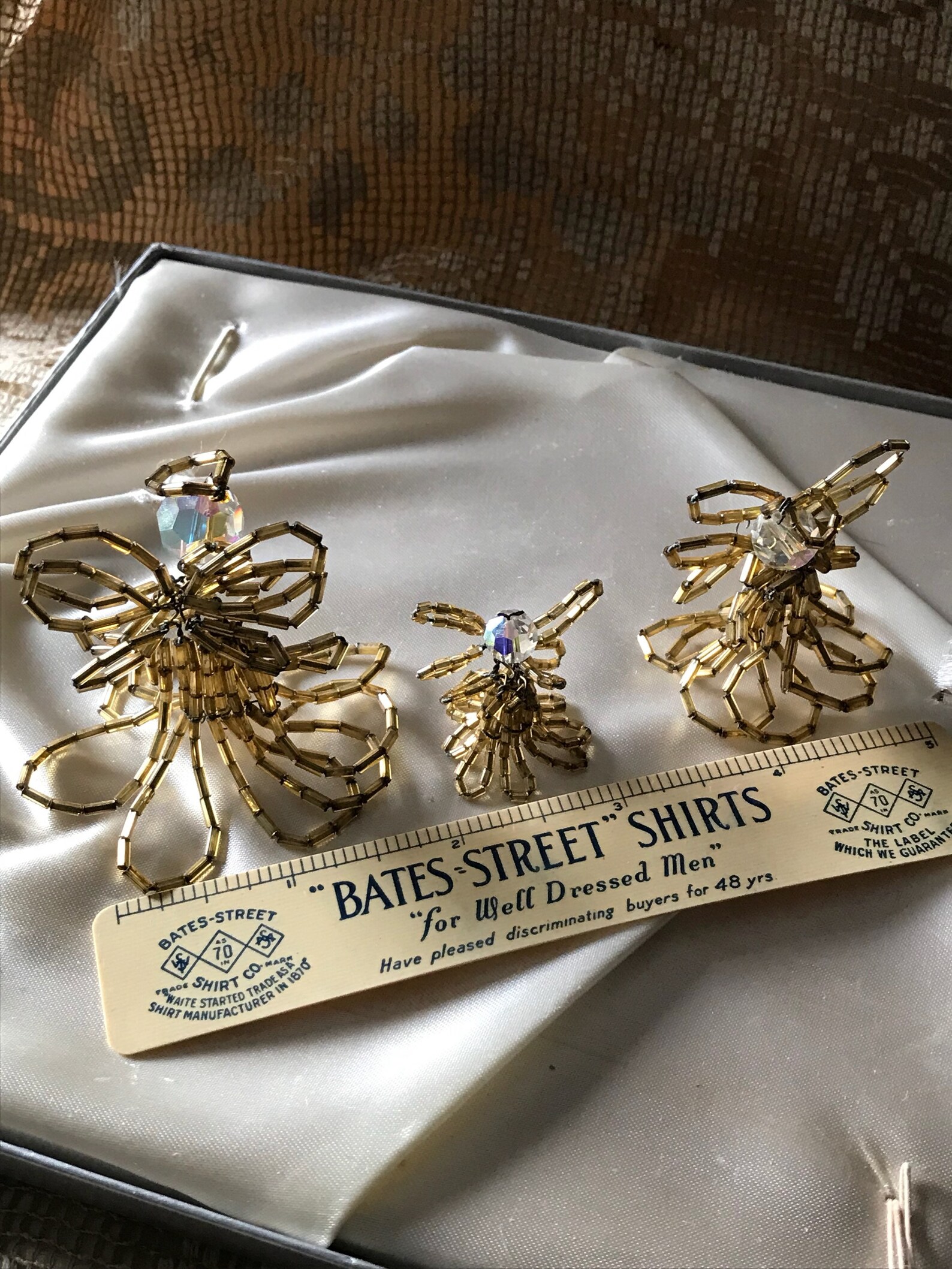 Vintage Glass Bugle Beaded Angels / Hand Crafted Vintage - Etsy