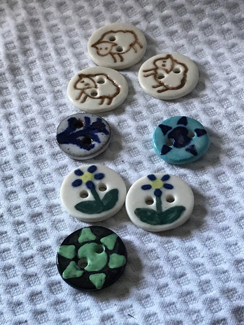Ceramic Button Lot / Hand Crafted Ceramic Button Lot / Lot of | Etsy